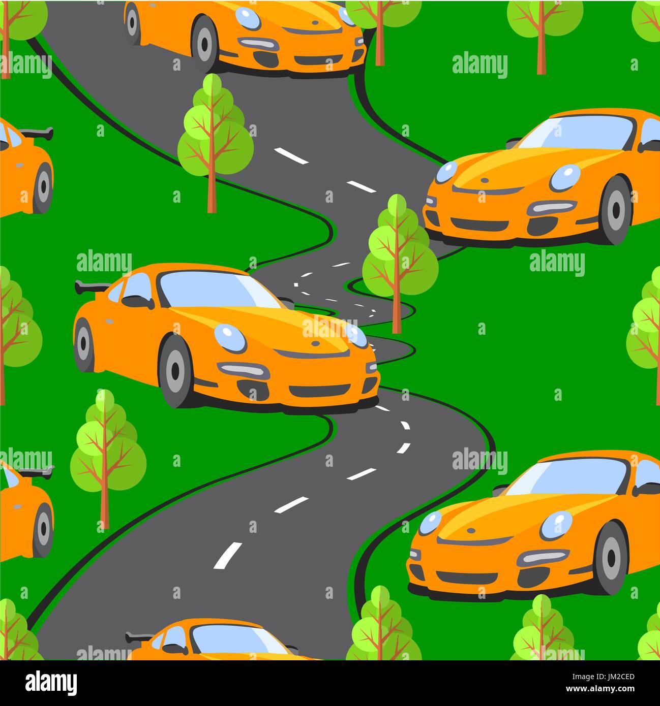 Abstract background with yellow cars Stock Vector Image & Art - Alamy