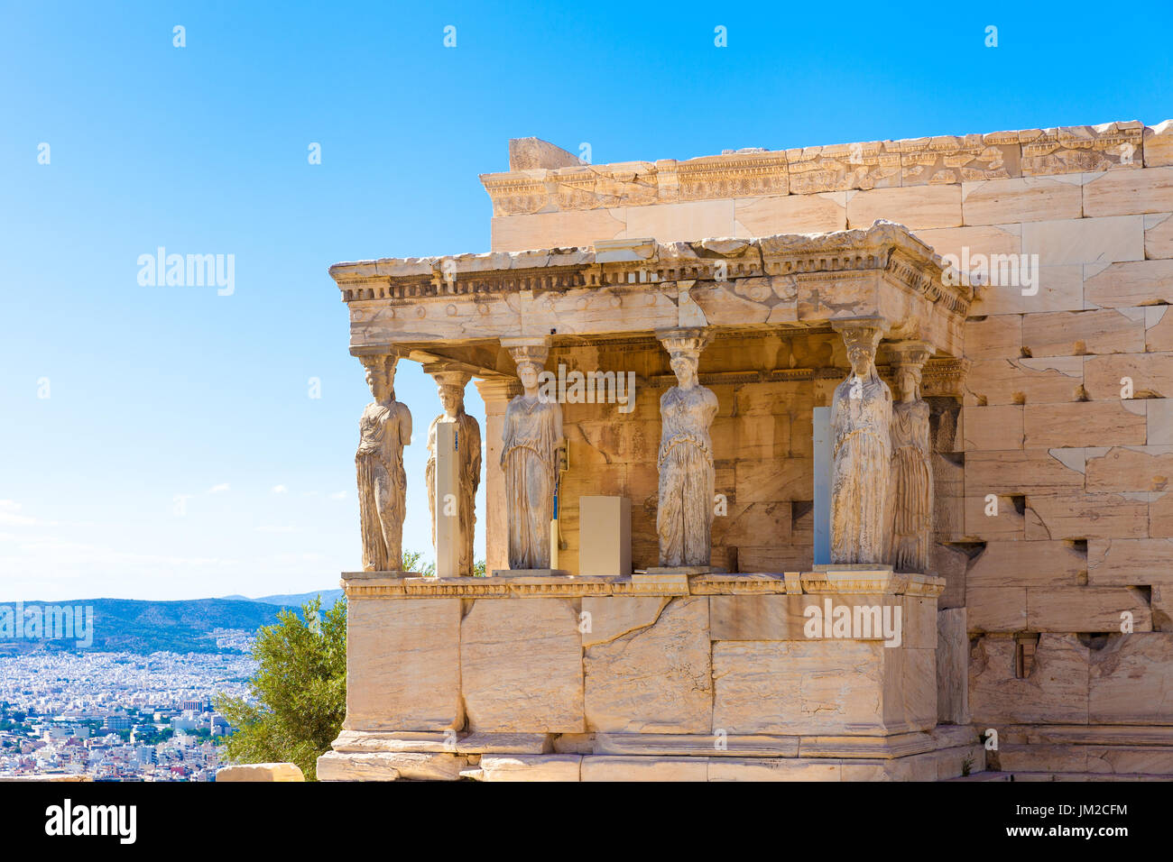Caryatids in Acropolis, Athens Stock Photo - Alamy