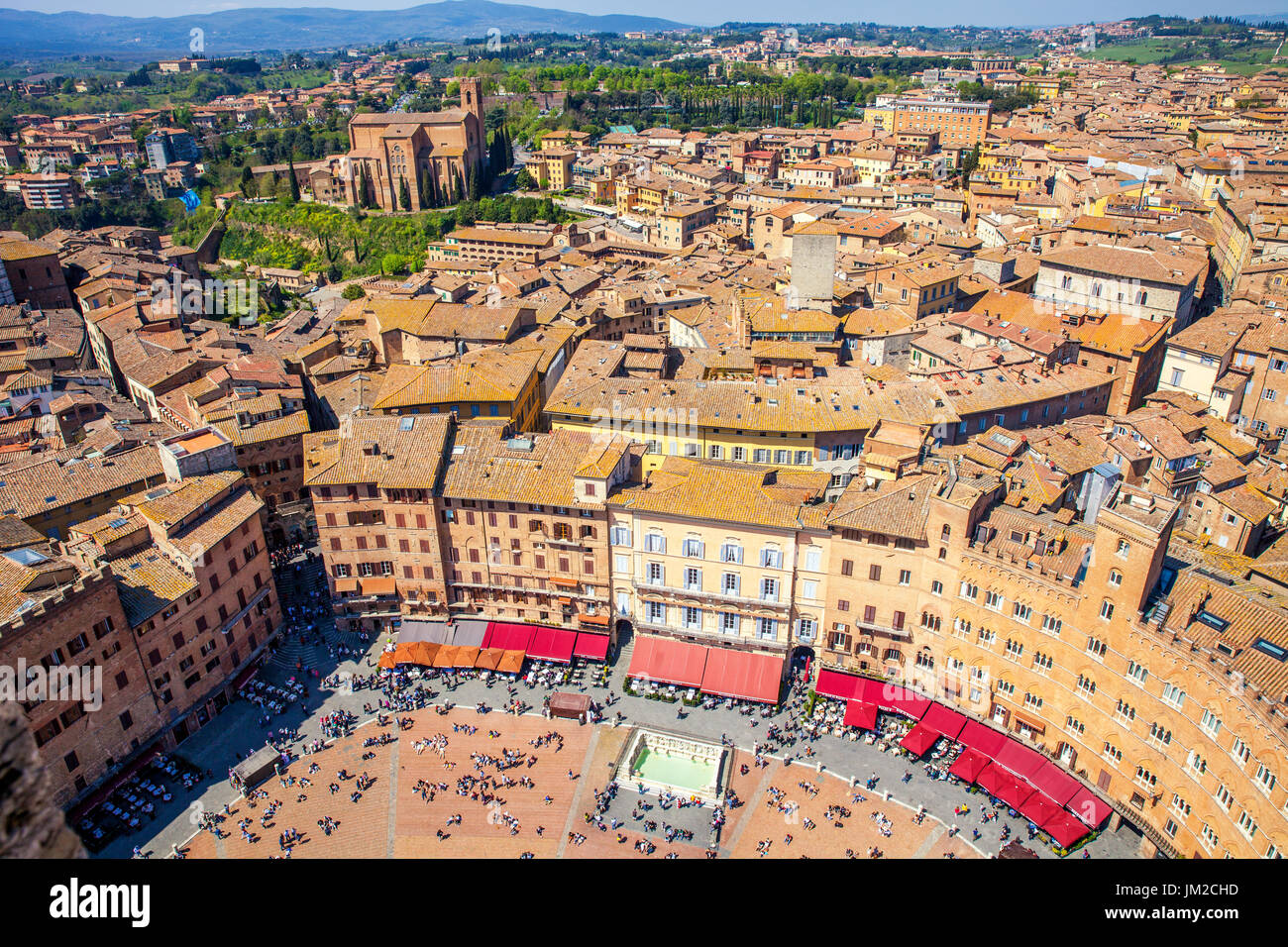 Campo siena aerial hi-res stock photography and images - Alamy