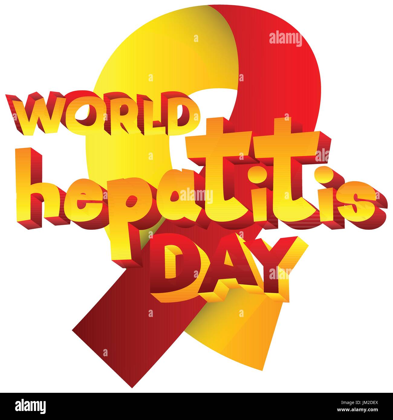 Vector illustrated banner, greeting card or poster for World Hepatitis ...