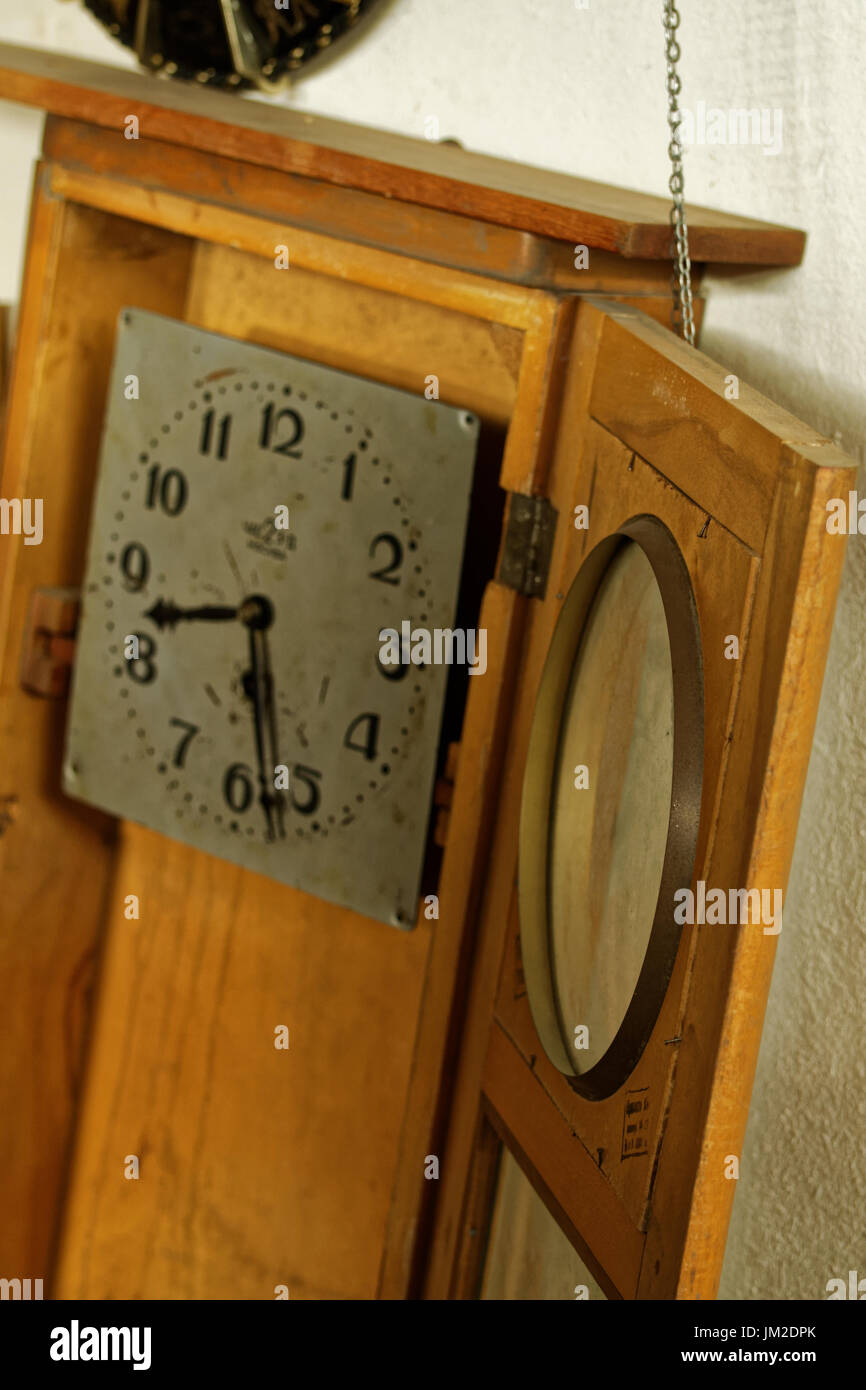 Old time clocks hi-res stock photography and images - Alamy