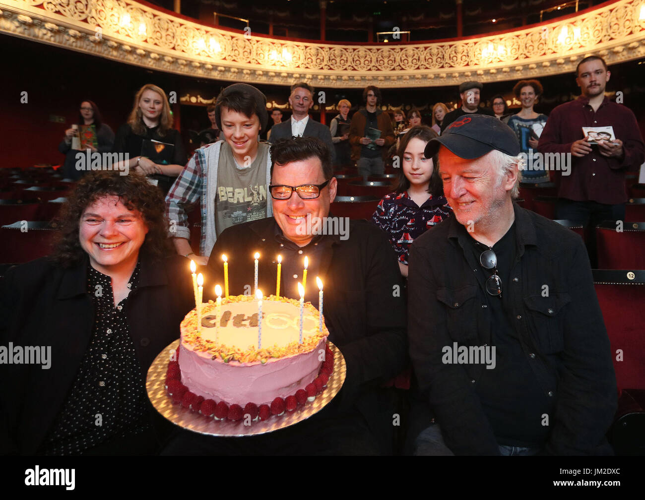 Artistic Director Willie White (centre) with director Lynne Parker and ...