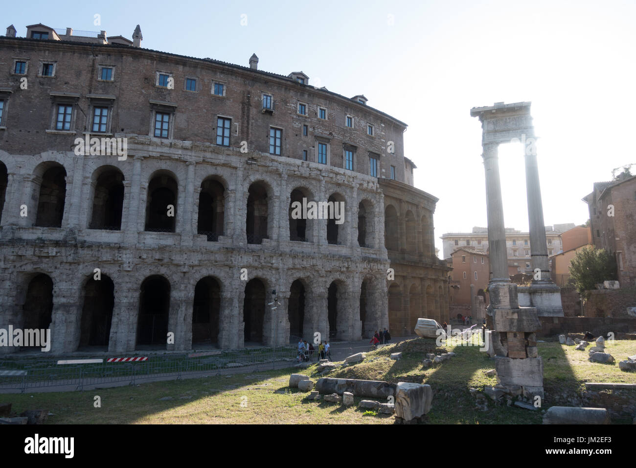 Apolo's Temple and Marcello's theater - Amazing Rome, Italy Stock Photo ...