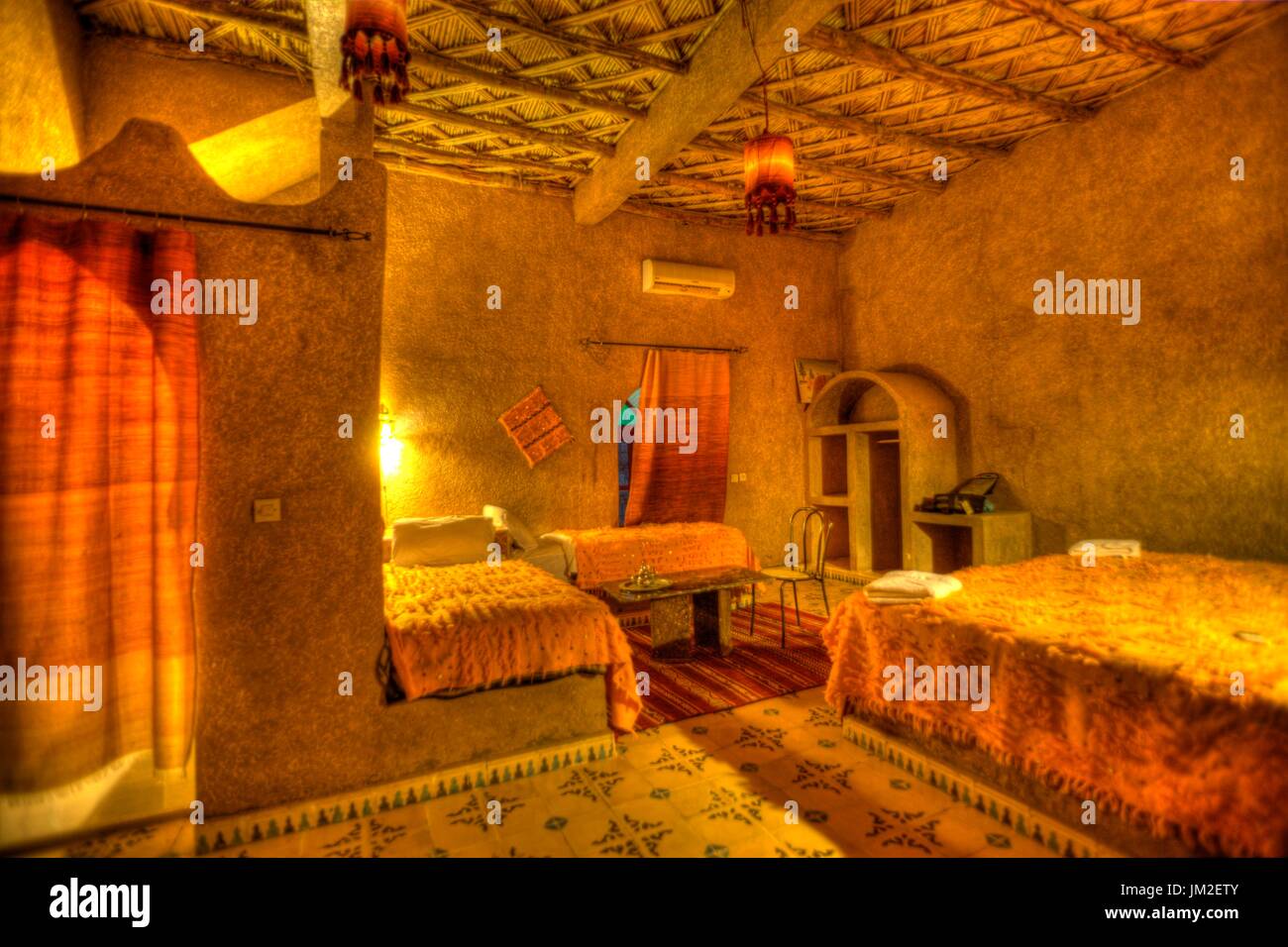 Hotel at the Sahara desert, Morocco Stock Photo - Alamy