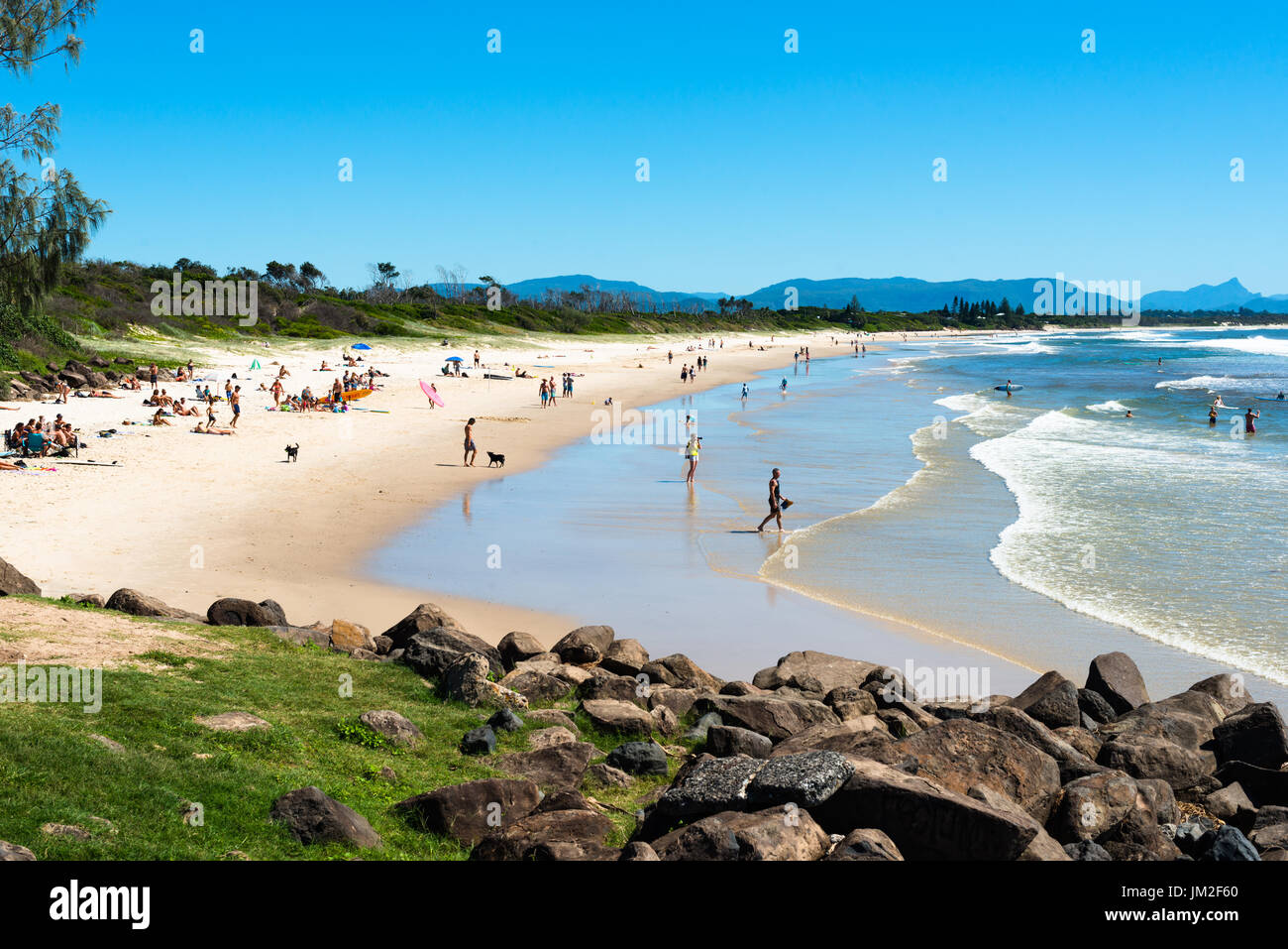 Byron bay Main beach, New South Wales, Australia Stock Photo - Alamy