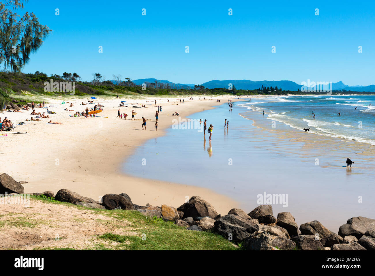 Byron bay Main beach, New South Wales, Australia Stock Photo - Alamy