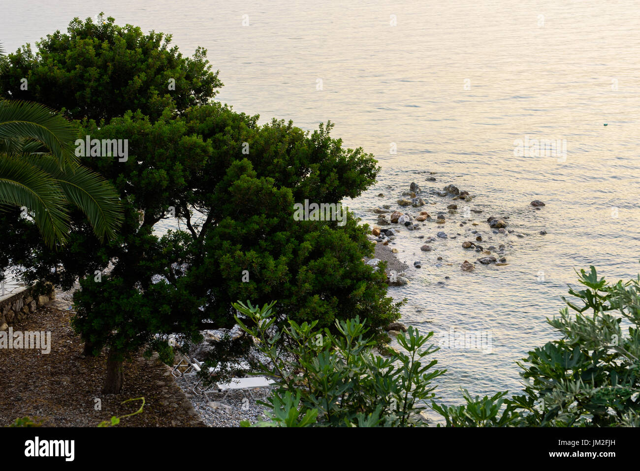 Mediterranean sea coast line Stock Photo - Alamy