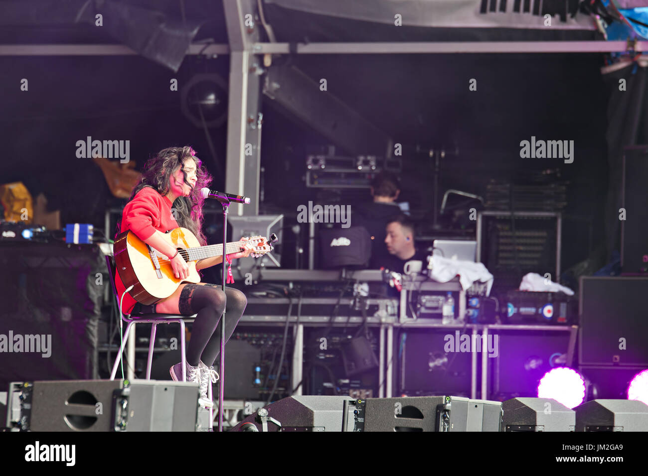 Jessie Reyez performing on stage at the Liverpool International Music ...