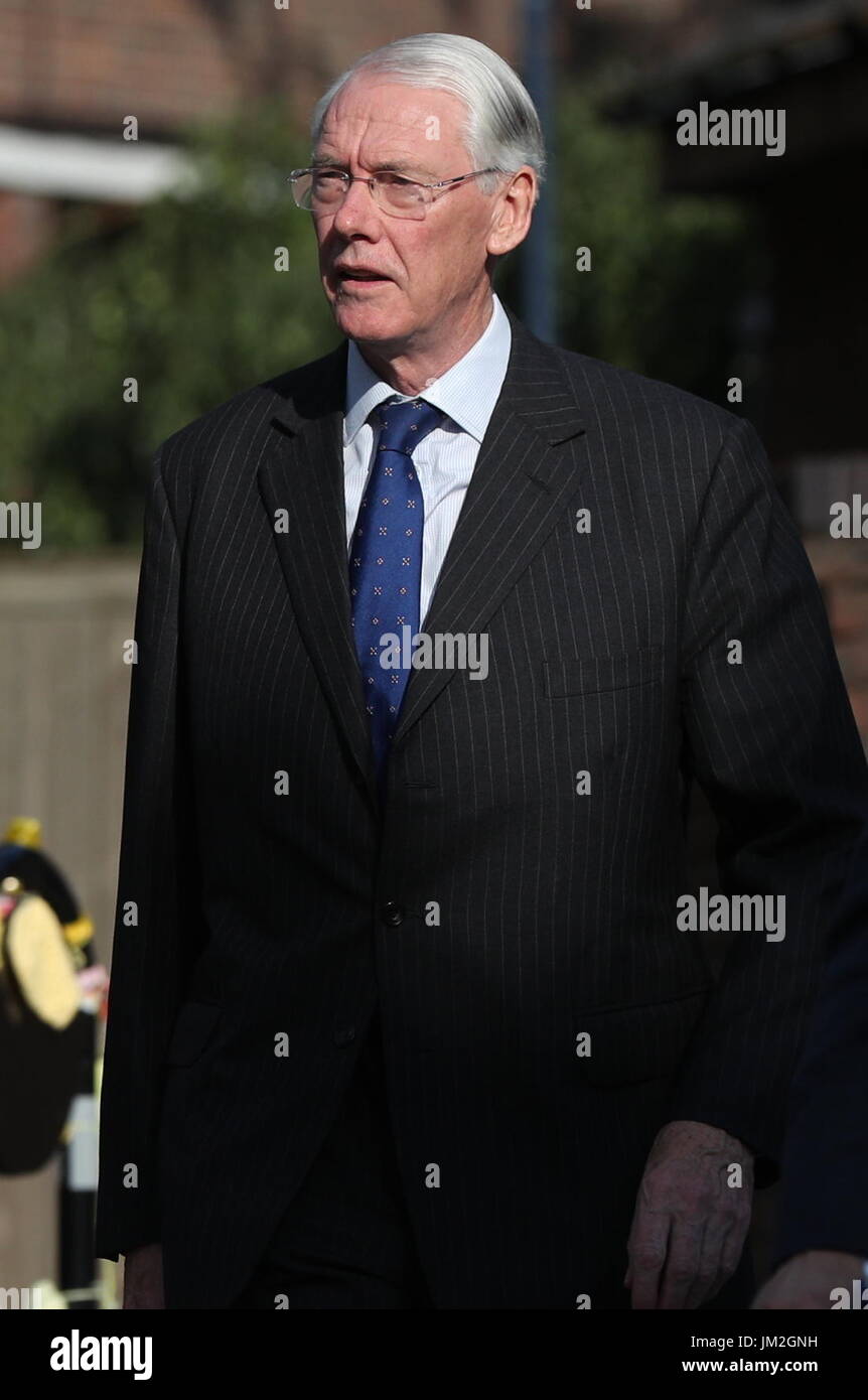 Sir Martin Moore-Bick arrives to speak to Grenfell Tower residents at ...