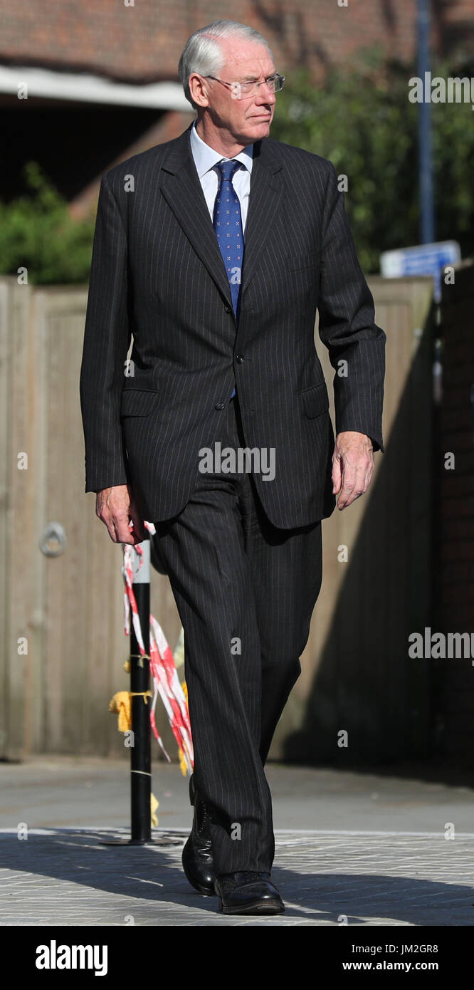 Sir Martin Moore-Bick arrives to speak to Grenfell Tower residents at ...