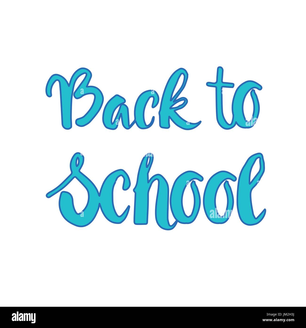 Back To School Logo Colorful Text On White Background Stock Vector ...