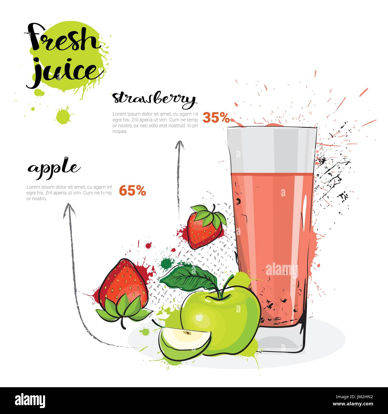 Mix fruits Stock Vector Images - Alamy