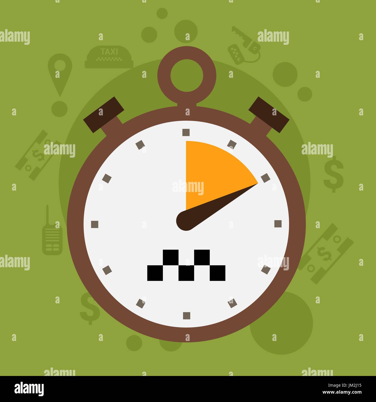 Vector taxi car stopwatch icon Stock Vector Image & Art - Alamy