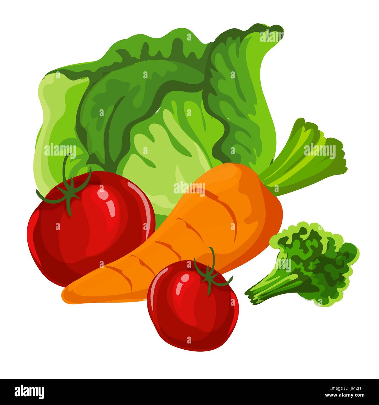 Spring vegetables carrots Stock Vector Images - Alamy