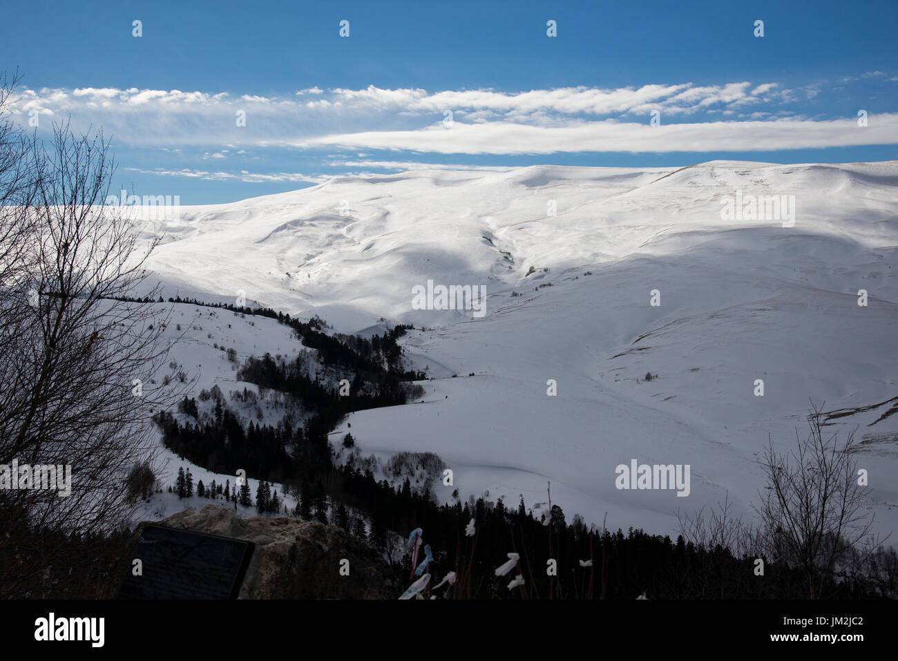 The magnificent mountain scenery of the Caucasus Nature Reserve Stock ...