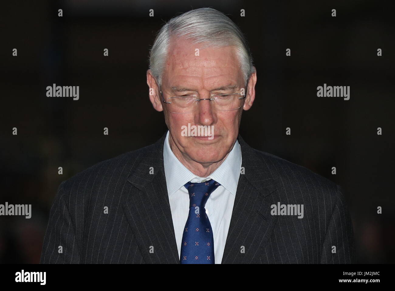 Sir Martin Moore-Bick leaves after speaking to Grenfell Tower residents ...