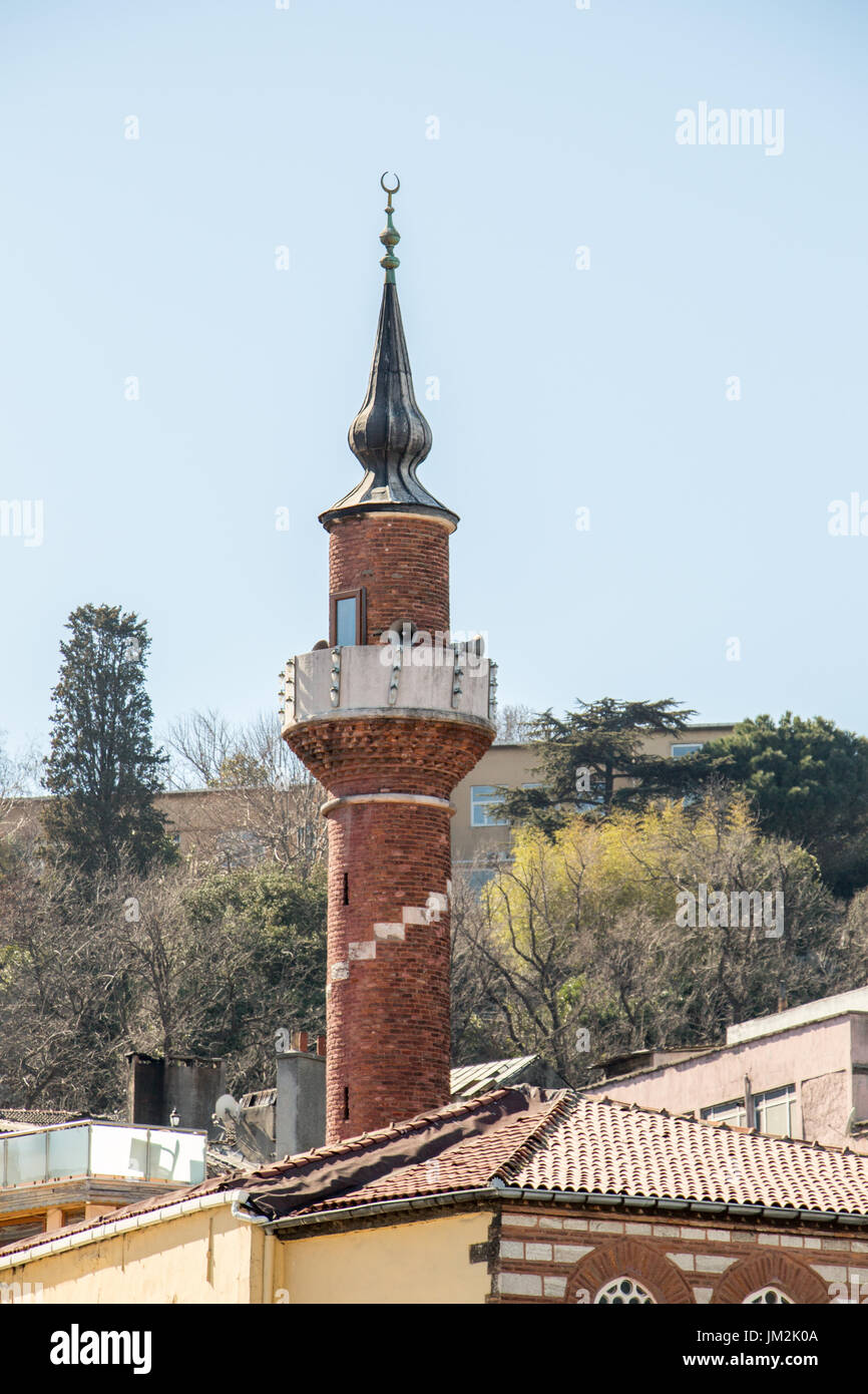 Minaret of an Ottoman style mosque Mosques in view Stock Photo - Alamy