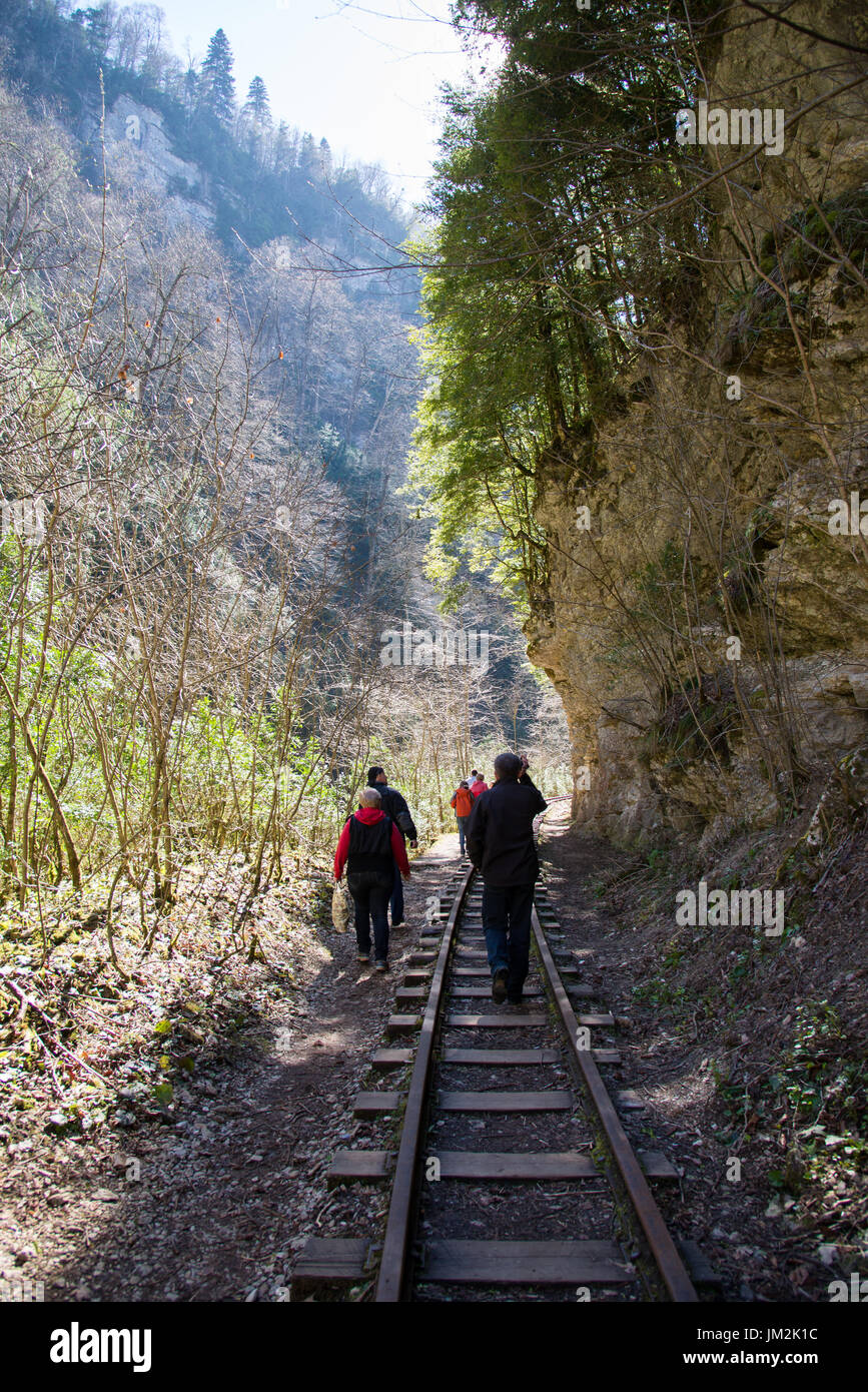 Beautiful mountain scenery . Guam gorge. Krasnodar region Stock Photo ...