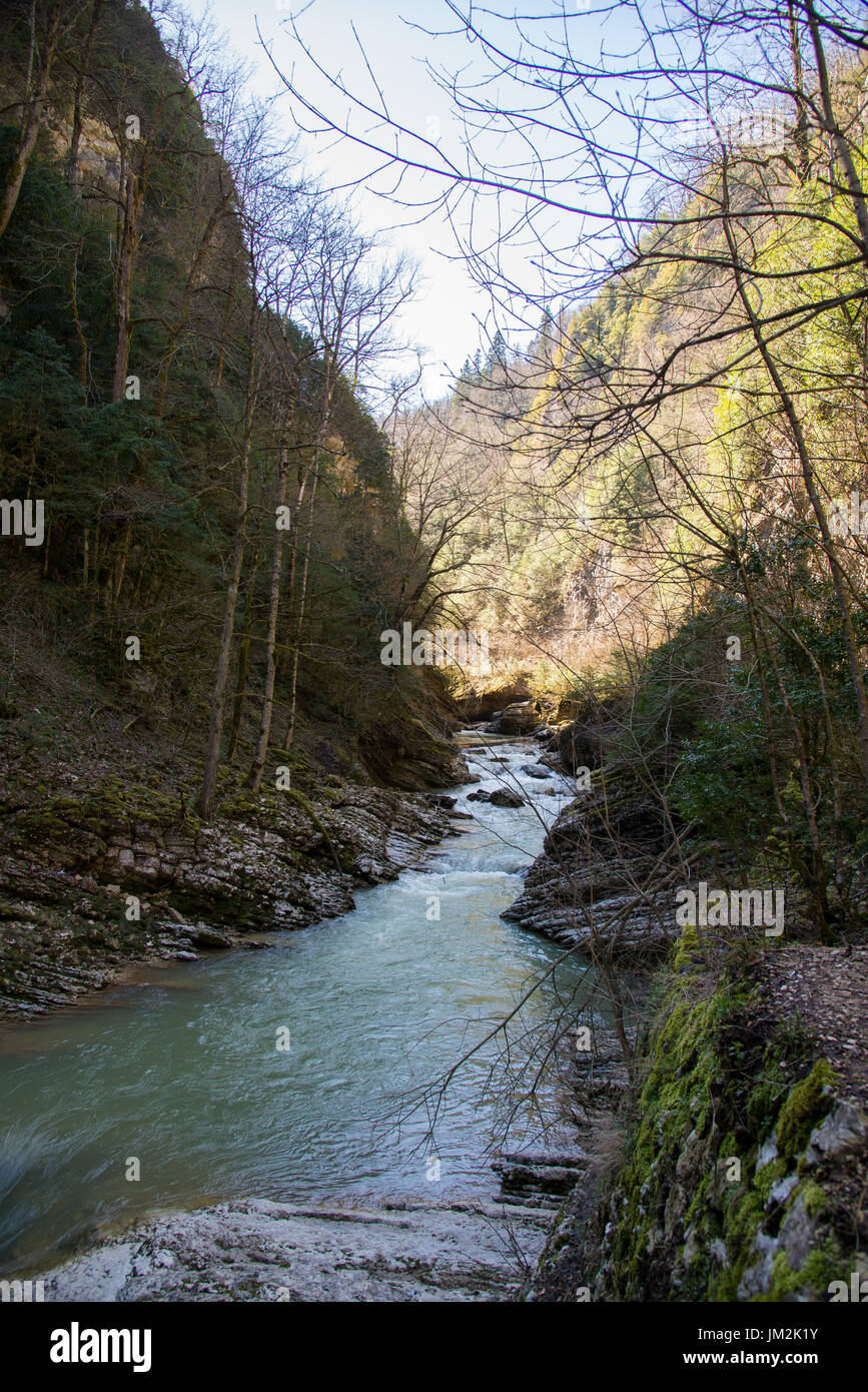 Beautiful mountain scenery . Guam gorge. Krasnodar region Stock Photo ...