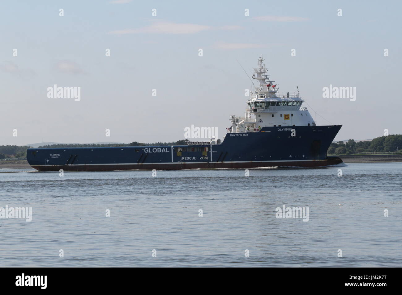 Platform Supply Vessel (PSV) Olympus in Tay Estuary Scotland July 2017 ...