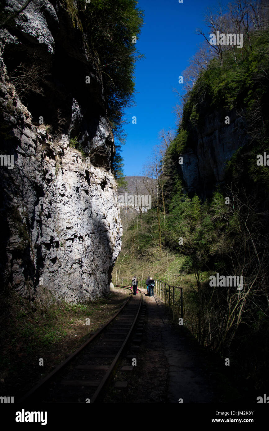 Beautiful mountain scenery . Guam gorge. Krasnodar region Stock Photo ...