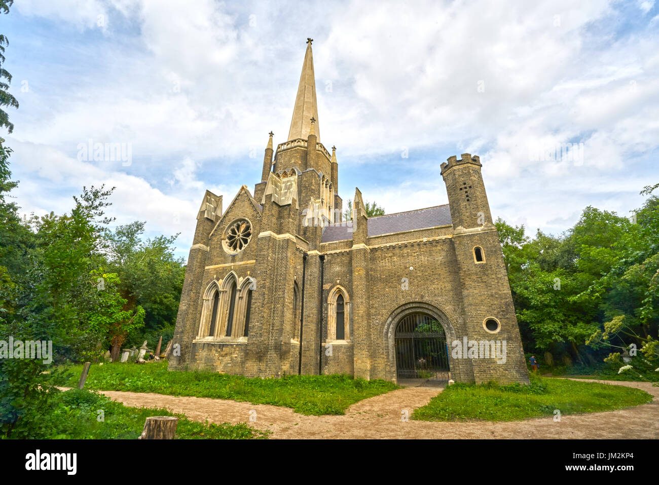 abney park cemetery hackney crematorium Stock Photo - Alamy