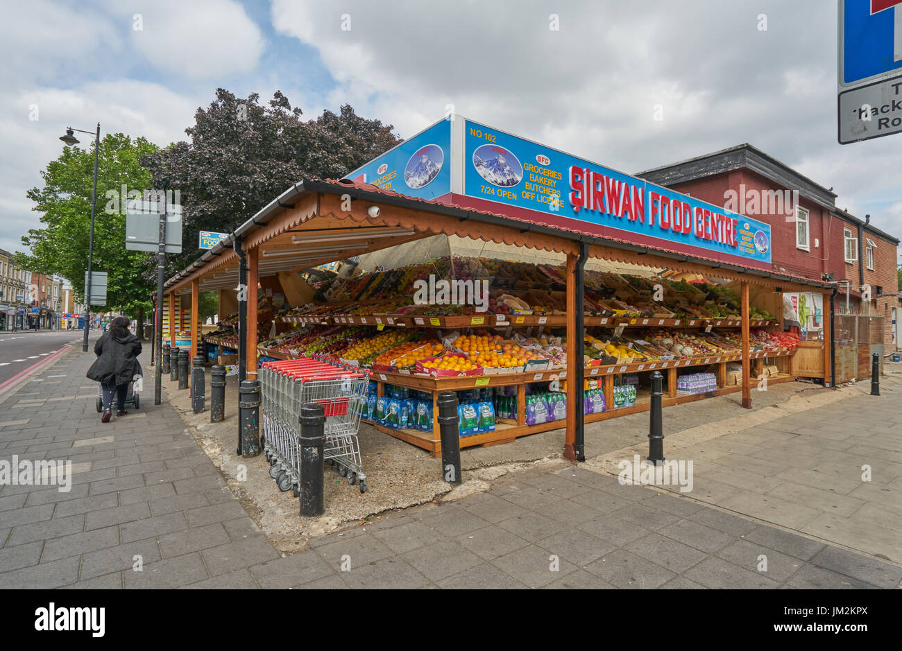 fruit shop hackney Stock Photo - Alamy