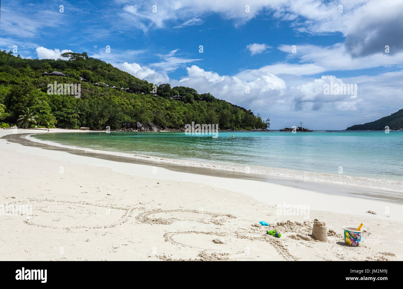Port Launay Beach, Marine Resort, Morne National Park, Mahe, Seychelles ...