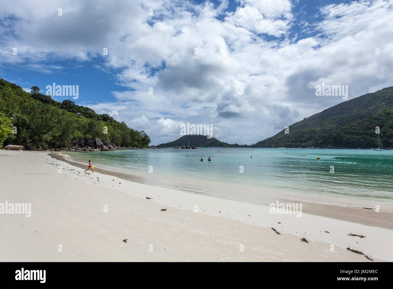 Port Launay Beach, Marine Resort, Morne National Park, Mahe, Seychelles ...