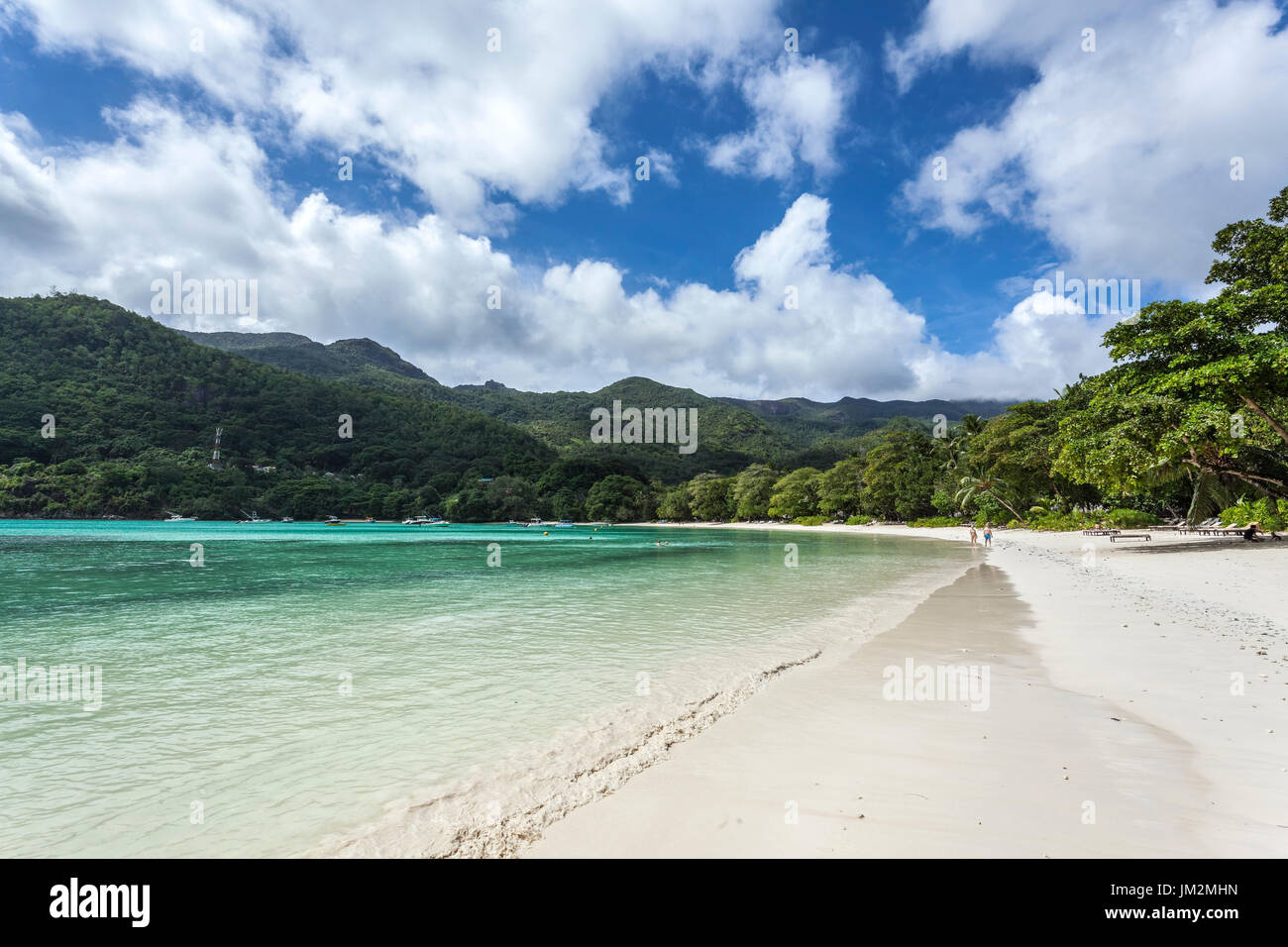 Port Launay Beach, Marine Resort, Morne National Park, Mahe, Seychelles ...