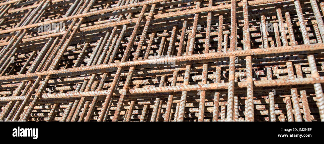 Iron bars reinforcement concrete bars for construction Stock Photo - Alamy