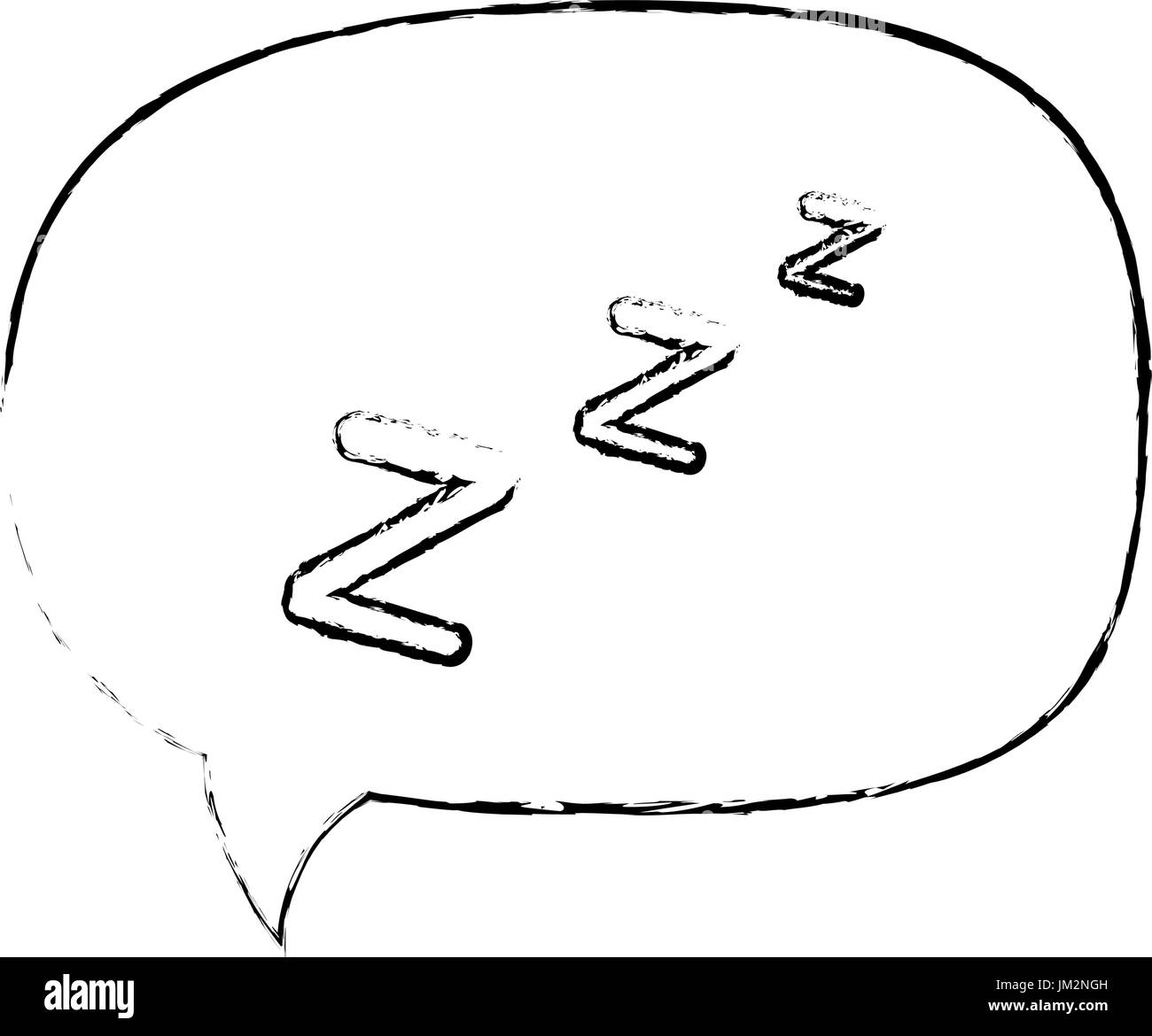 isolated sleep time speech bubble icon vector illustration graphic ...