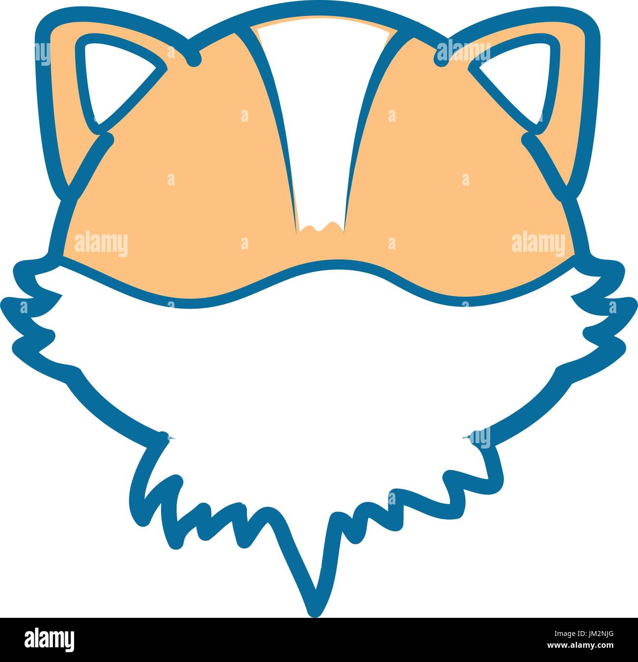 isolated cute fox face icon vector illustration graphic design Stock ...