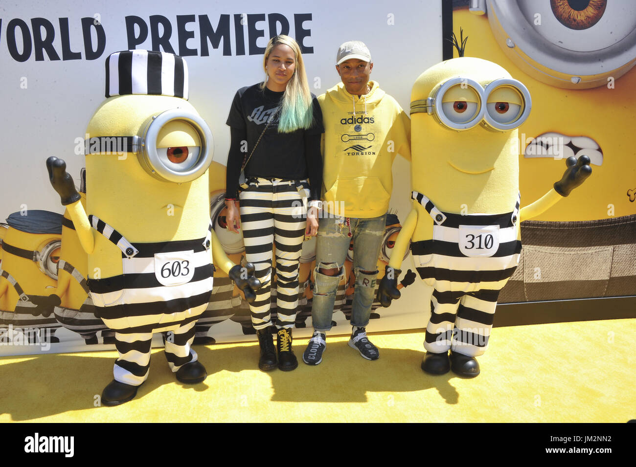 Film Premiere of Despicable Me 3 Featuring: Pharrell Williams, Helen ...