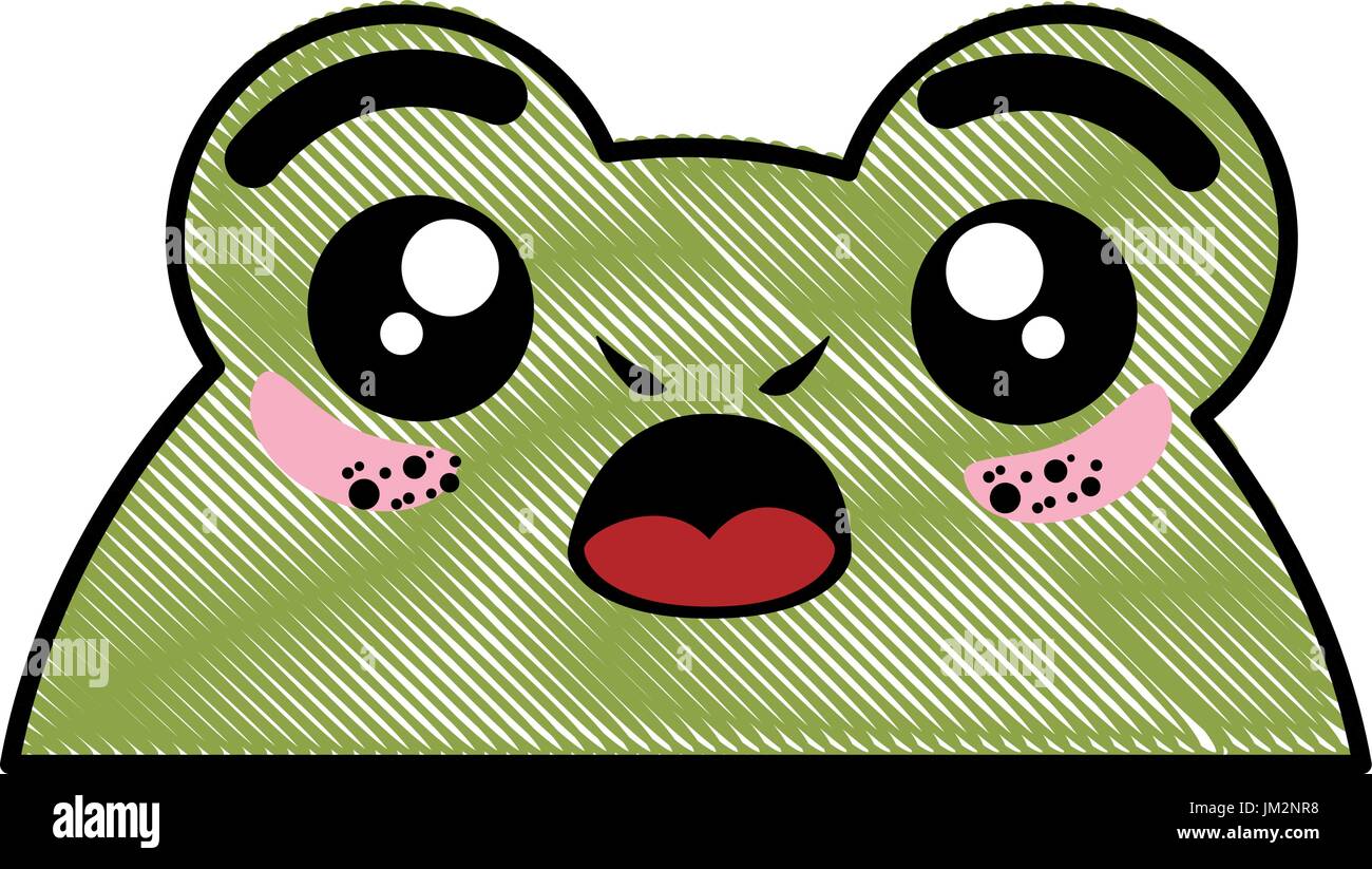 isolated cute toad face icon vector illustration graphic design Stock ...