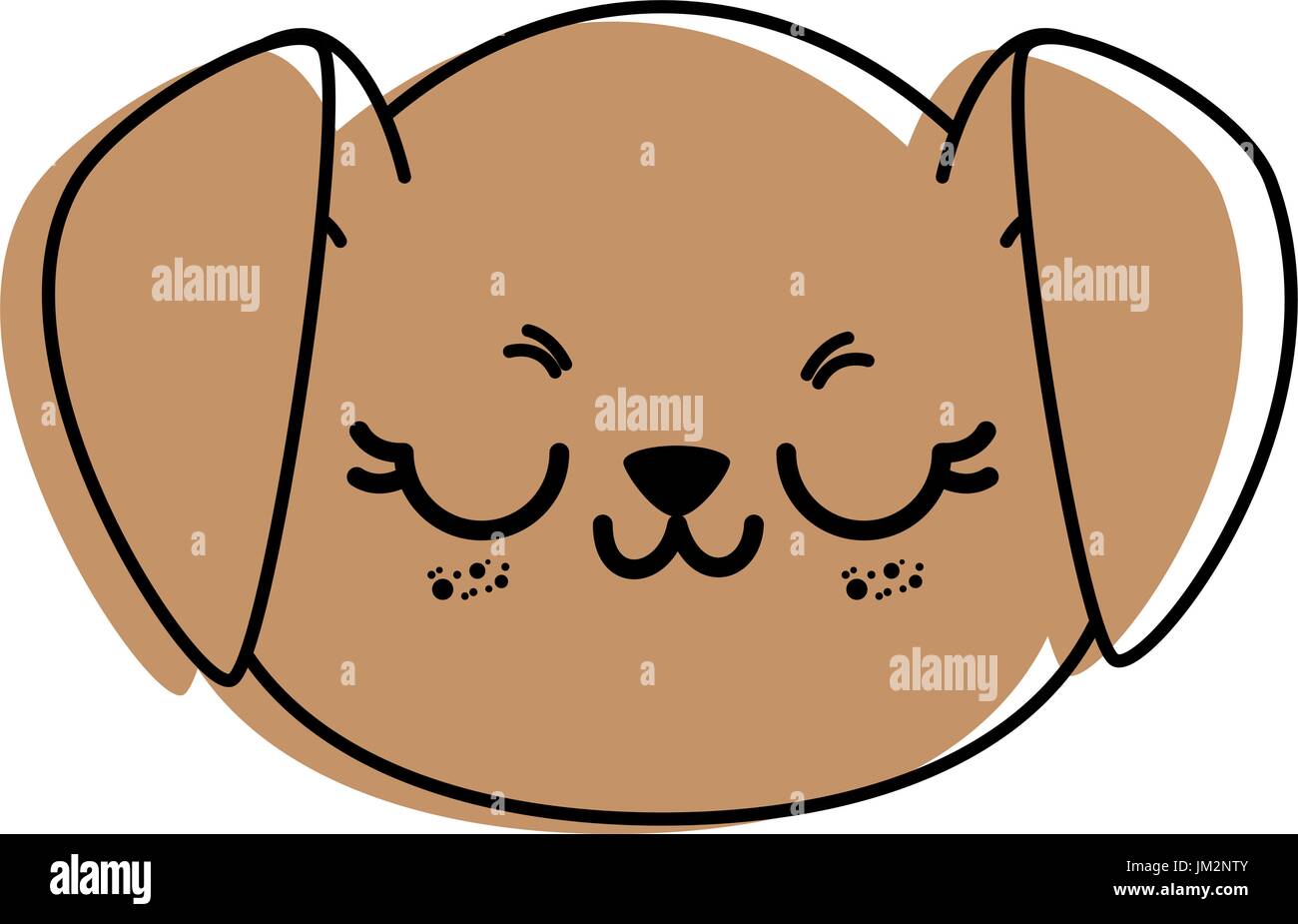 isolated cute dog face icon vector illustration graphic design Stock ...