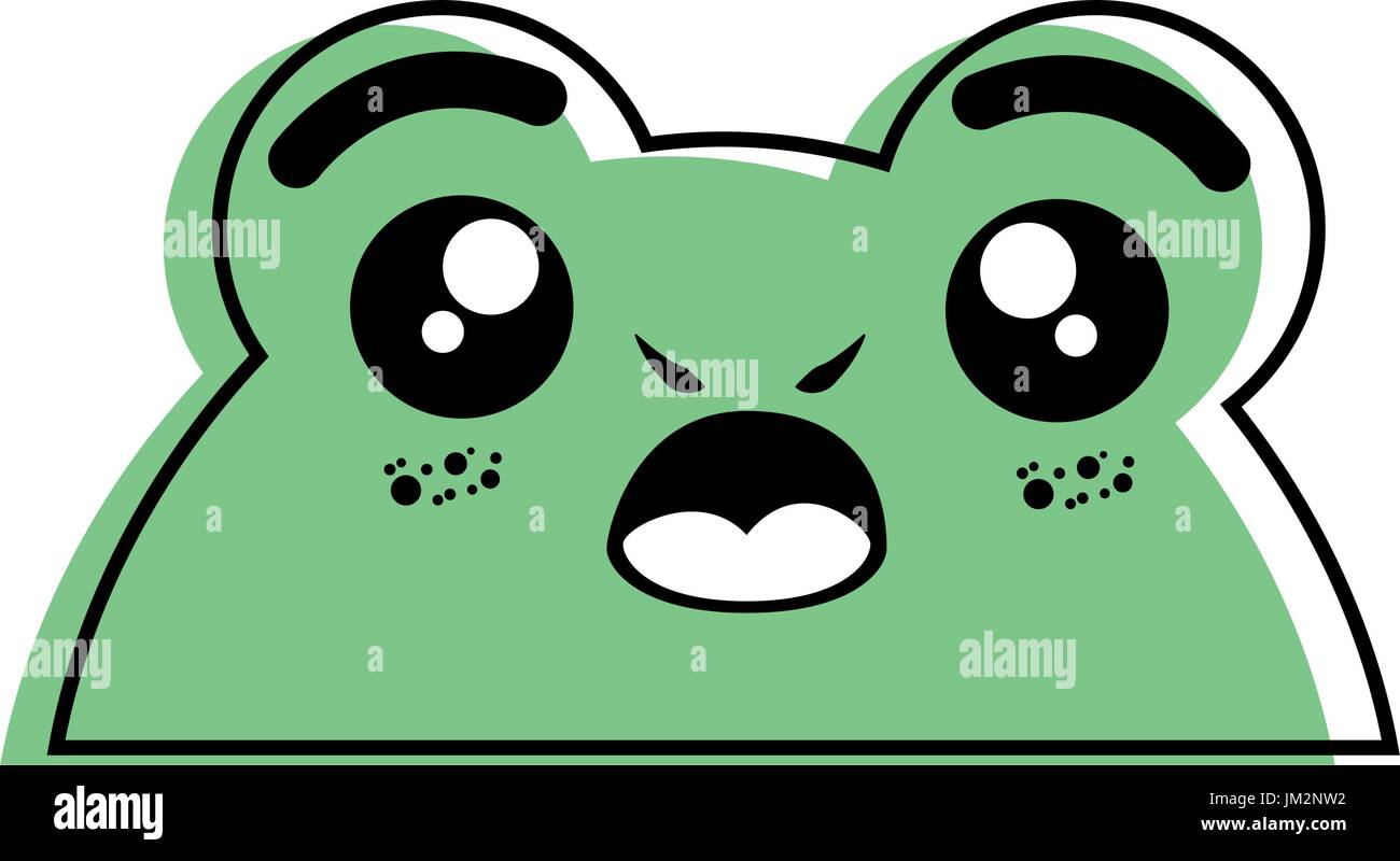 isolated cute toad face icon vector illustration graphic design Stock ...