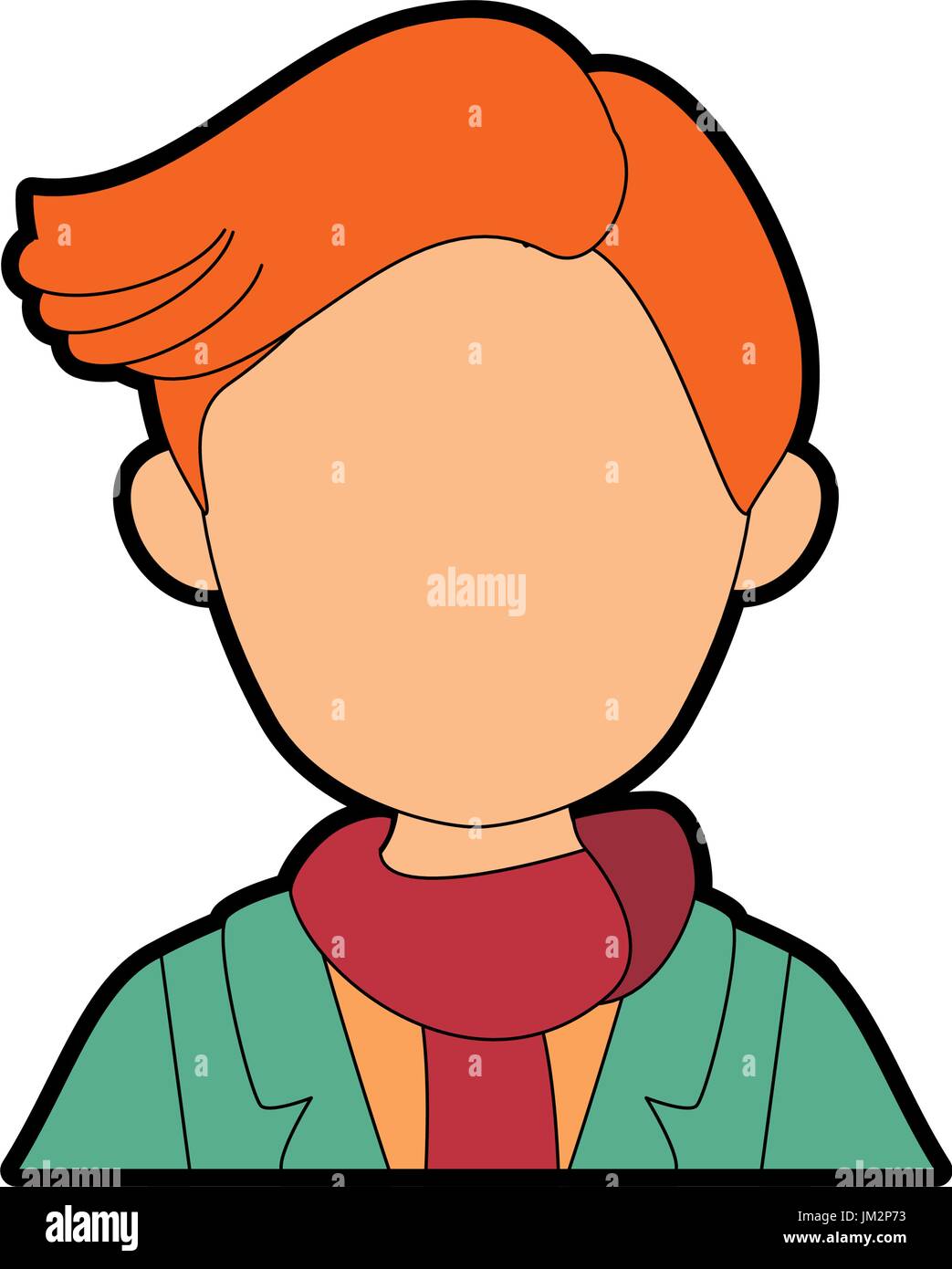 isolated upperbody young man icon vector illustration graphic design ...