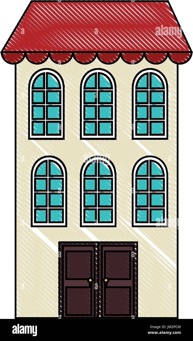 isolated big house icon vector illustration graphic design Stock Vector ...