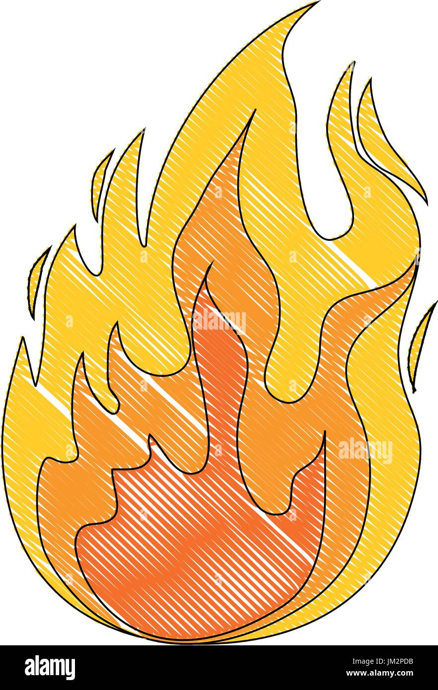 isolated big flame icon vector illustration graphic design Stock Vector ...