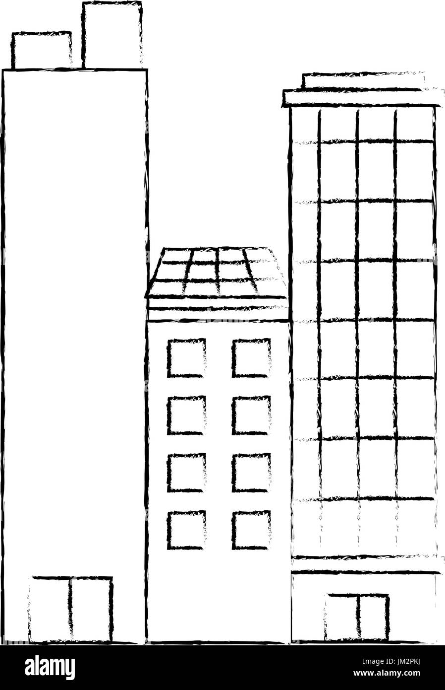 isolated city buildings Stock Vector Image & Art - Alamy