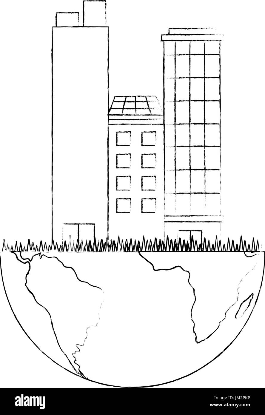 Half tower view Stock Vector Images - Alamy