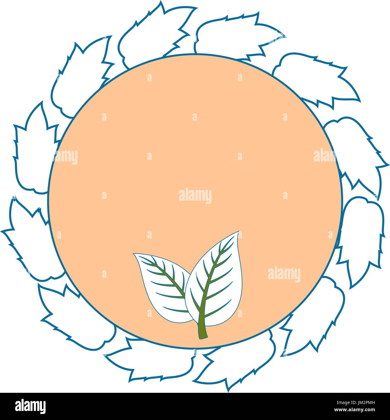 sheets trees round icon Stock Vector Image & Art - Alamy