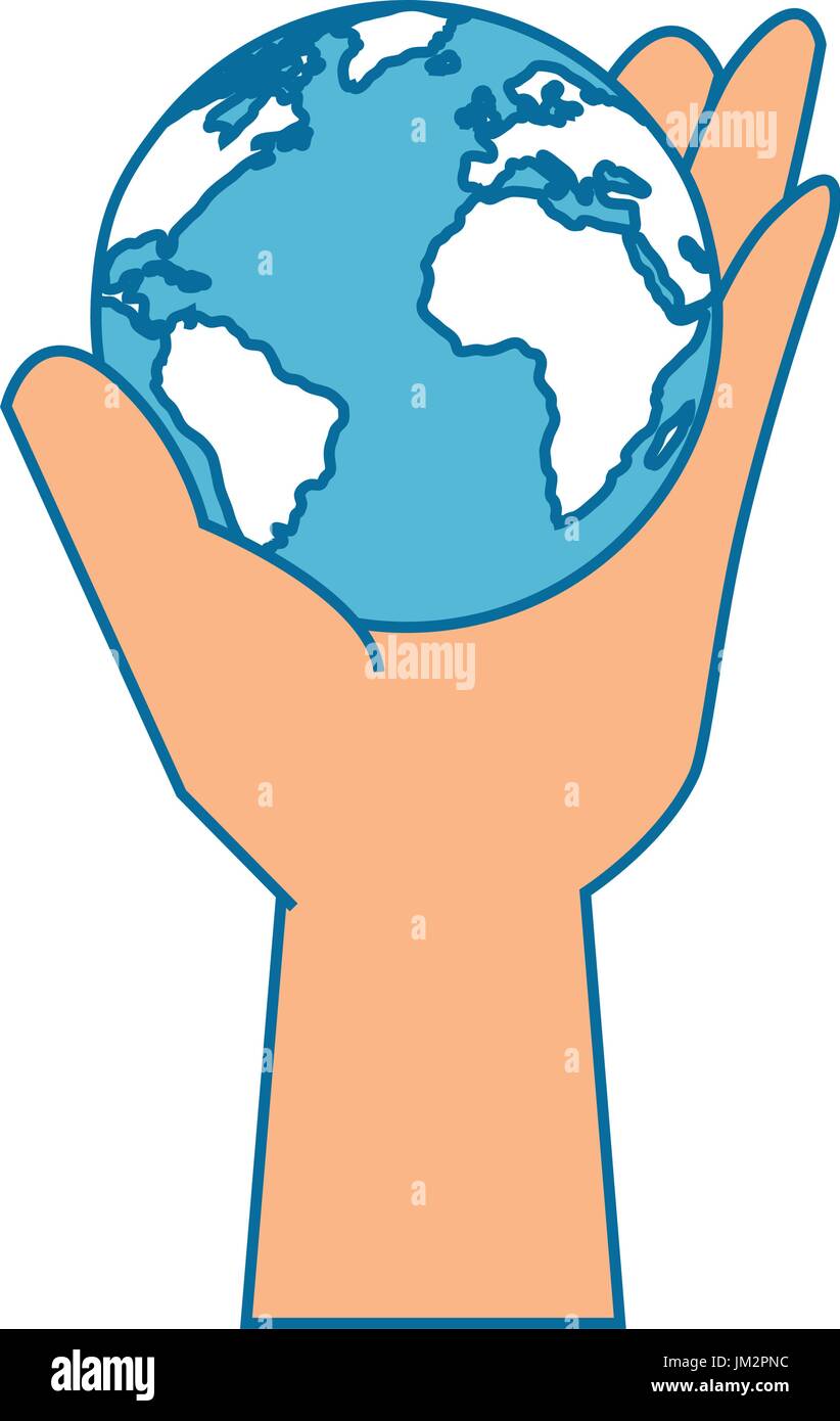 hand taking earth planet Stock Vector Image & Art - Alamy