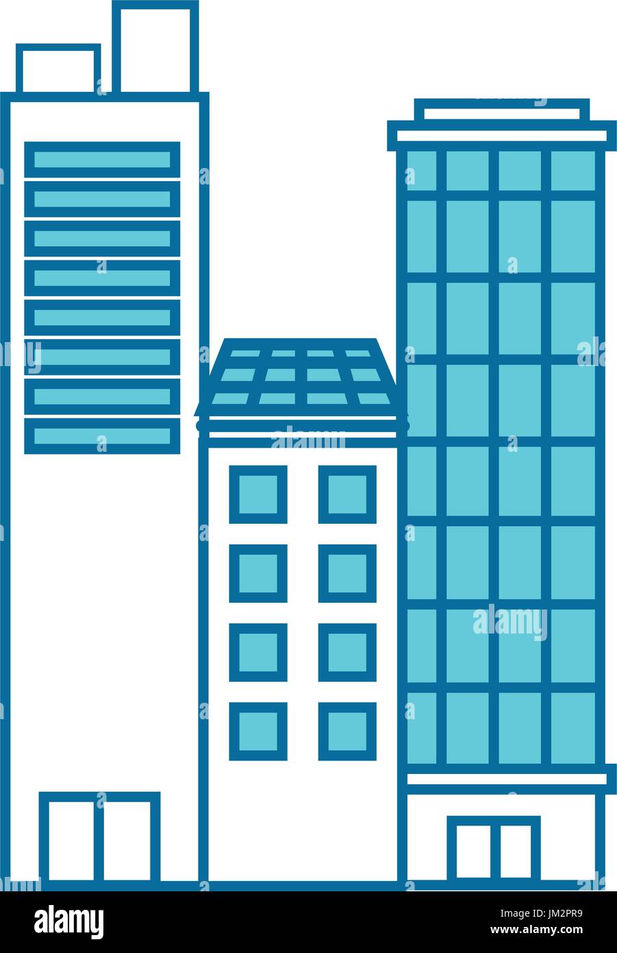 isolated city buildings Stock Vector Image & Art - Alamy