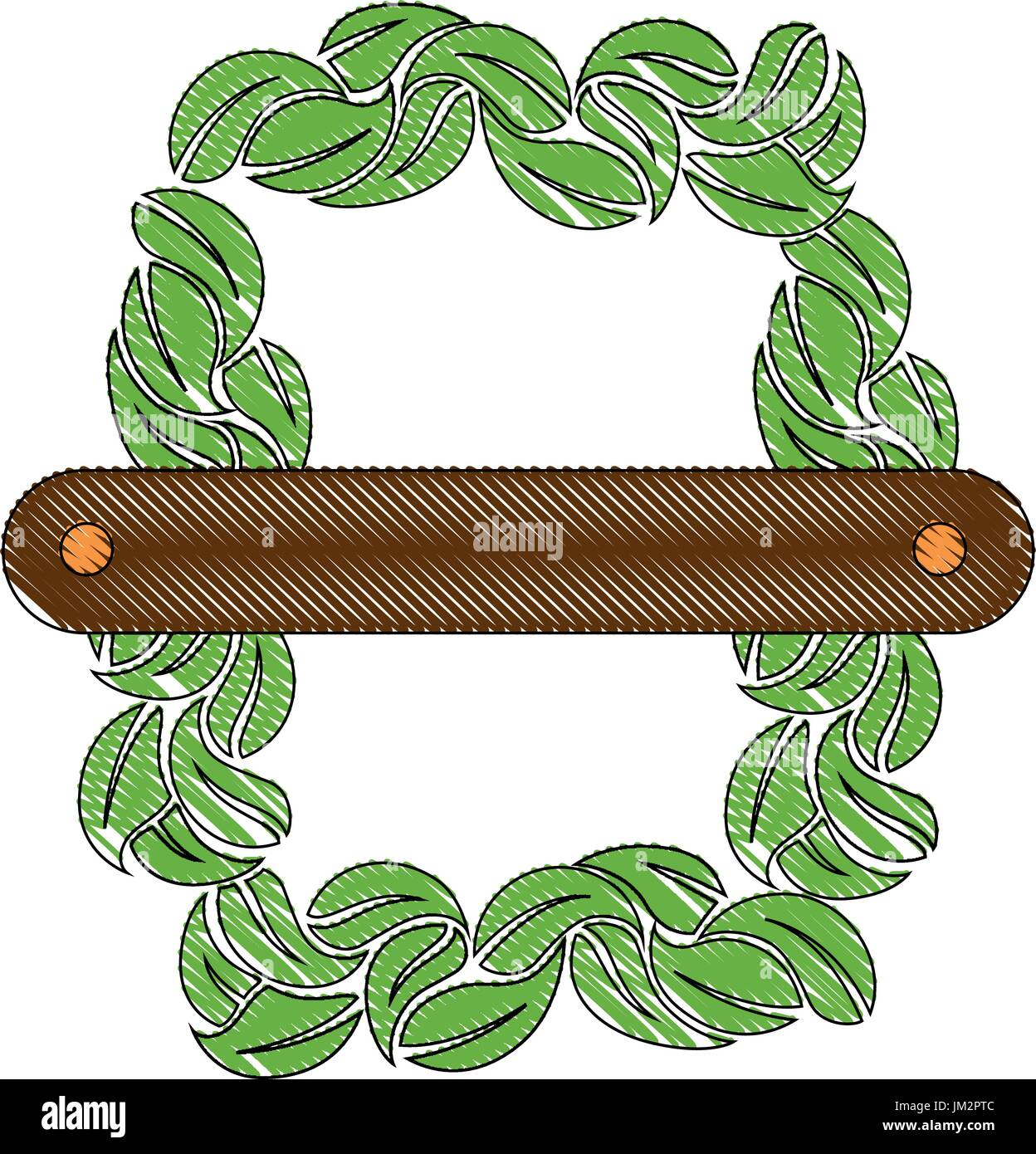 isolated sheet tree banner Stock Vector Image & Art - Alamy