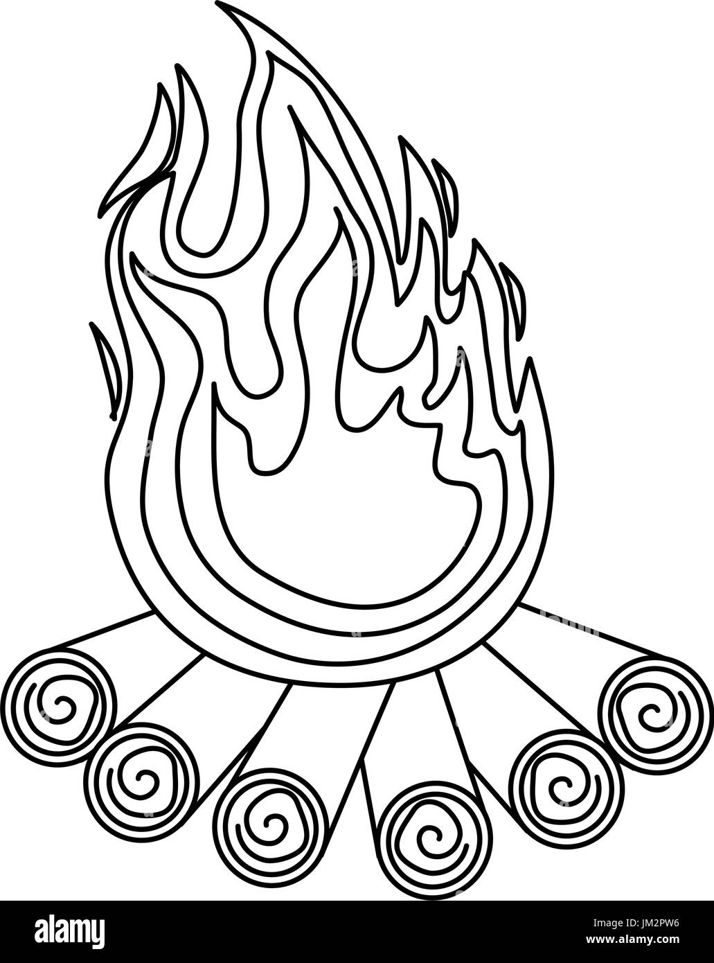 isolated wood fire Stock Vector Image & Art - Alamy