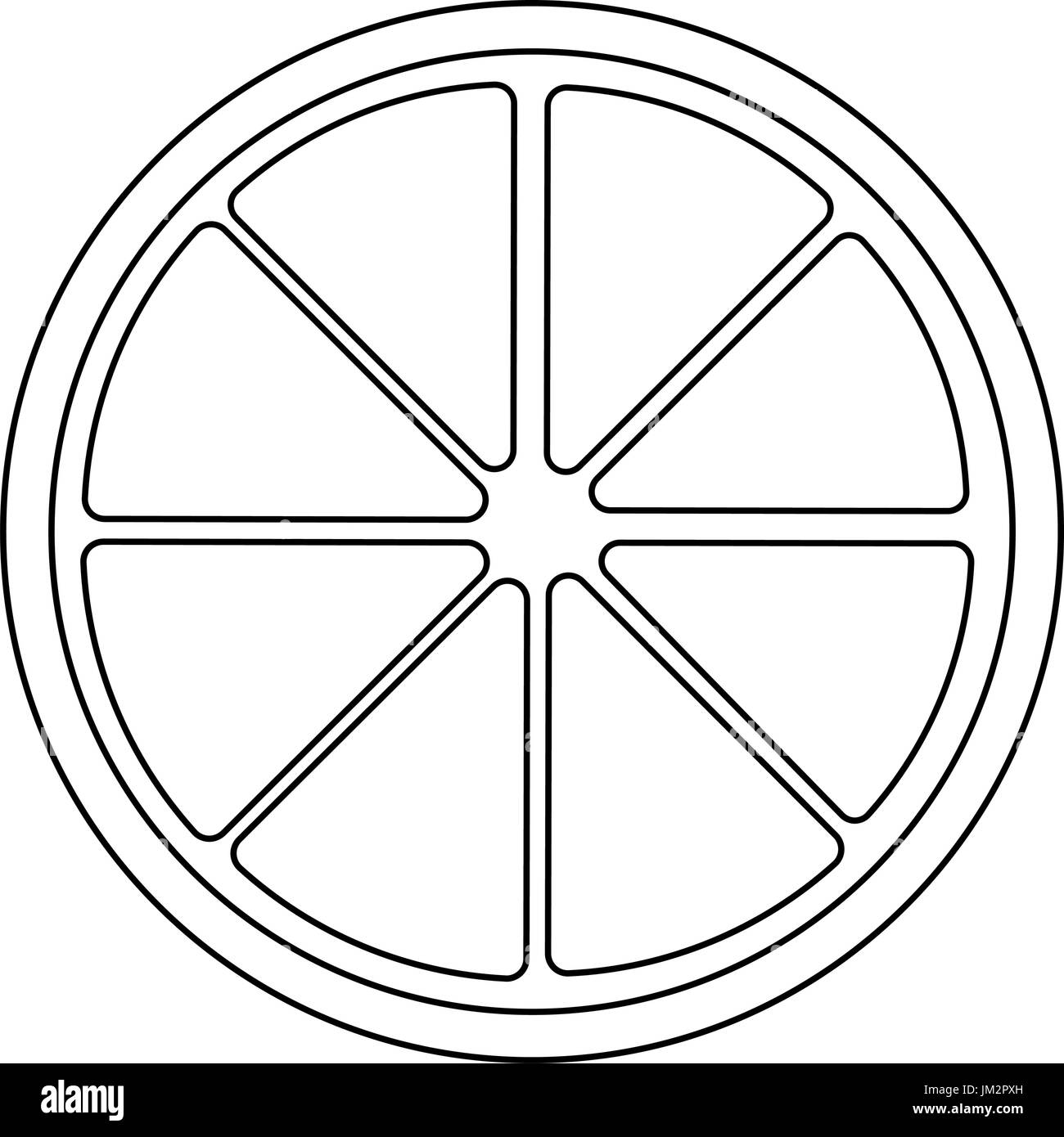 isolated half cut lemon Stock Vector Image & Art - Alamy