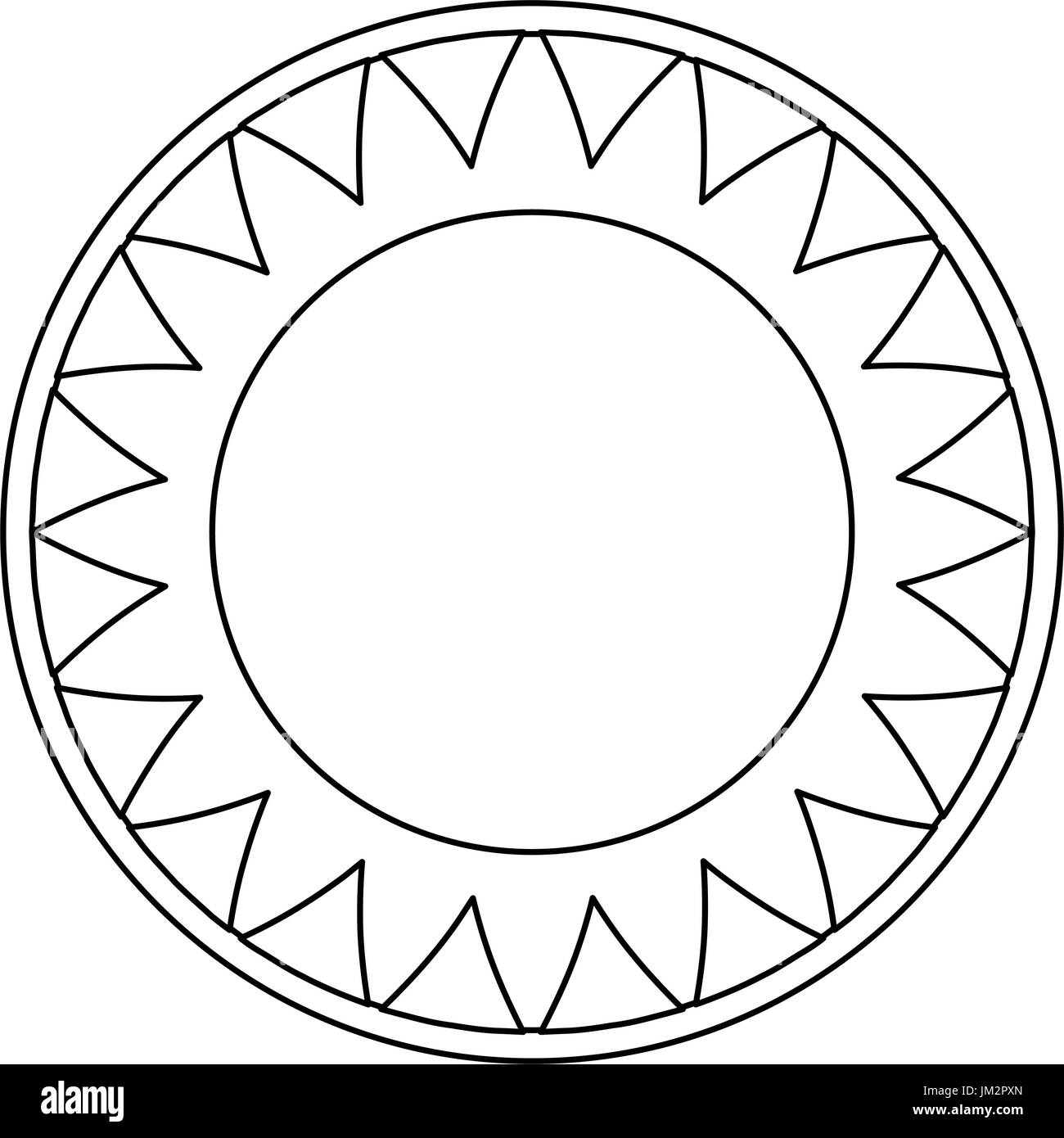 isolated big sun symbol Stock Vector Image & Art - Alamy