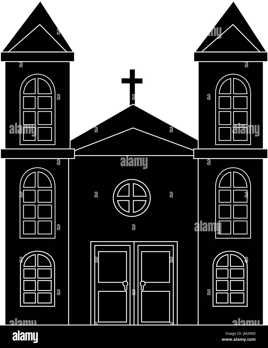 isolated big church Stock Vector Image & Art - Alamy